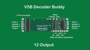 Nix Trains Decoder Buddy V5B Locomotive Motherboard with 21-Pin Decode – Denver Model Trains