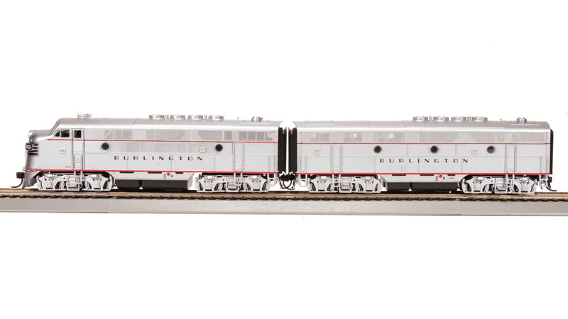 Broadway Limited EMD F3 A/B Set, CBQ 9960A/9960B, Aluminum w/ Black No – Denver Model Trains