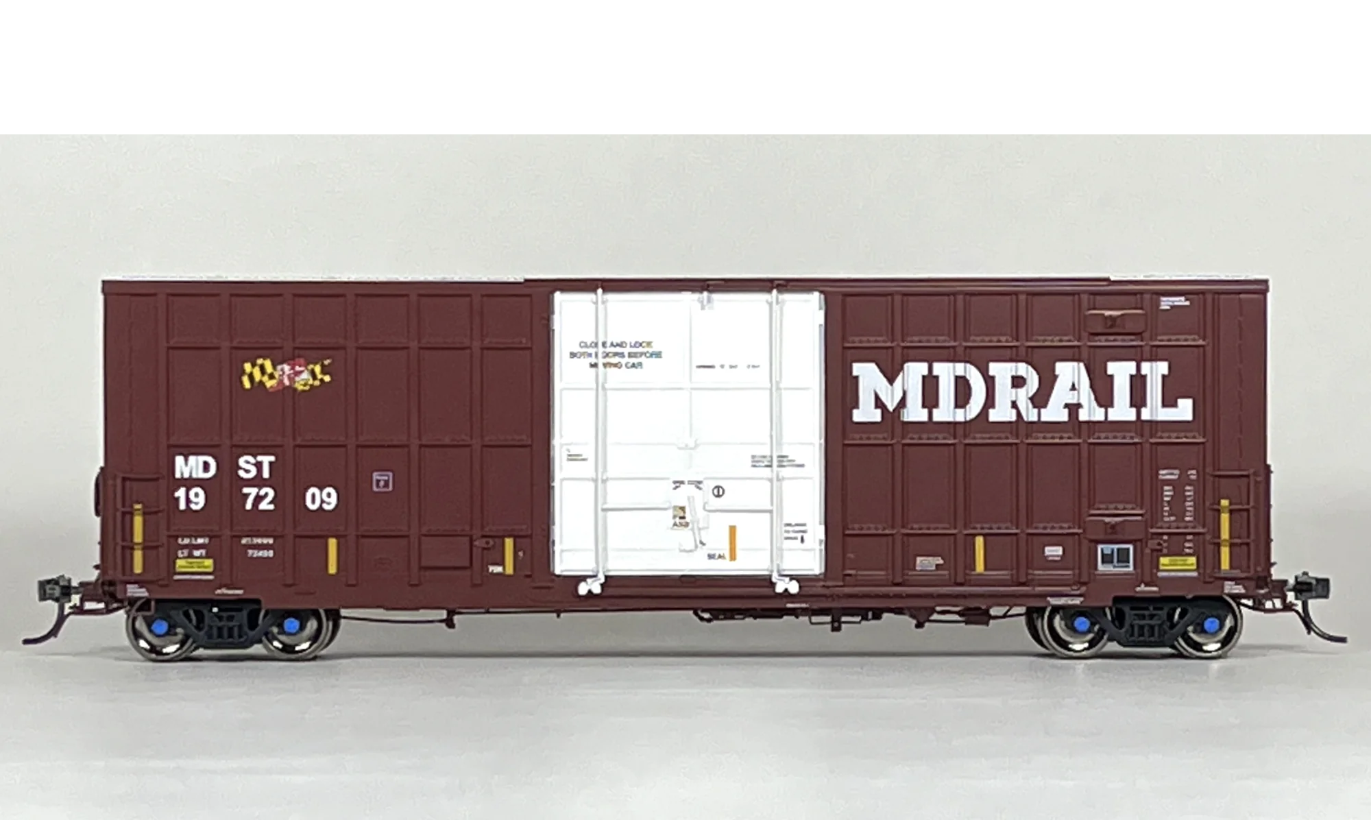 Home Shops Prairie Shadows, Trinity 50' High Cube Box Car, MDRAIL #197 – Denver Model Trains