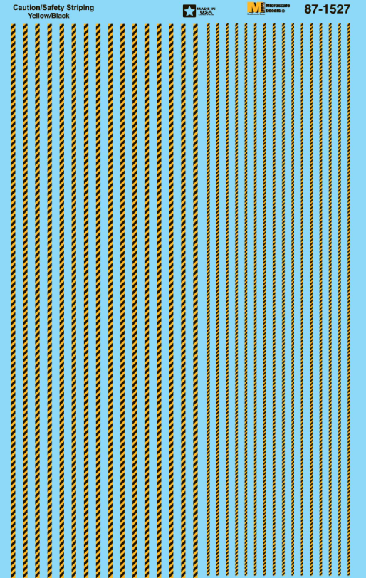 Microscale Industries - Striping Decal Set - Caution/Safety Floor Stri ...