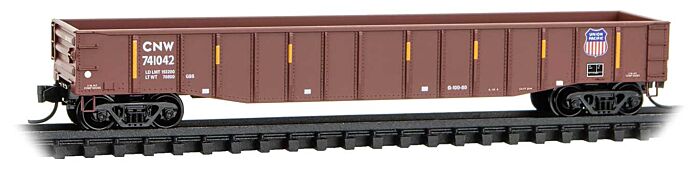 Micro Trains, 50′ Steel 15-Panel Fixed-End Fishbelly-Side Gondola, Uni – Denver Model Trains