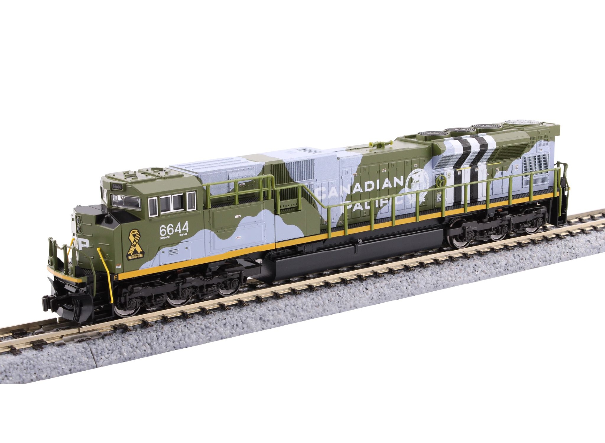 Kato SD70ACu | Canadian Pacific CP #6644 | D-Day | Standard DC | N Sca ...