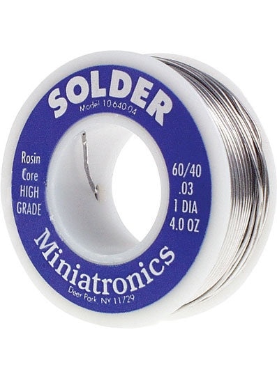 Miniatronics - 60/40 Rosin Core Solder - 4 oz (113g) – Denver Model Trains