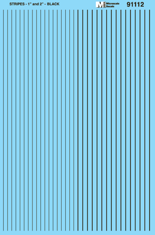 Microscale Industries - Striping - 1" & 2" Wide - Black - HO Scale ...