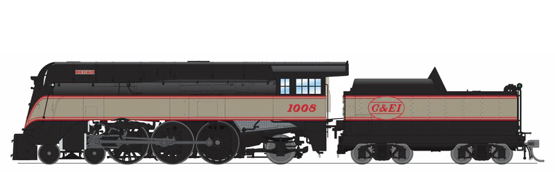 Broadway Limited Imports C&NW 4-6-2 C&EI #1008, "Dixie Flagler" Passen ...
