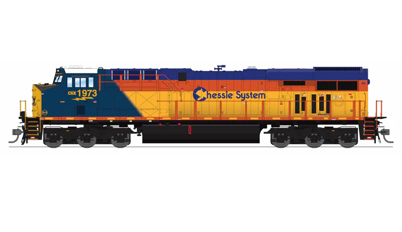 Broadway Limited Imports GE ES44AC - CSX #1973 - Chessie System Herita ...