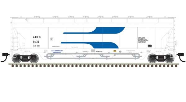 Atlas, Pressureaide Centerflow Covered Hopper, ACFX #51414, Ready to R ...