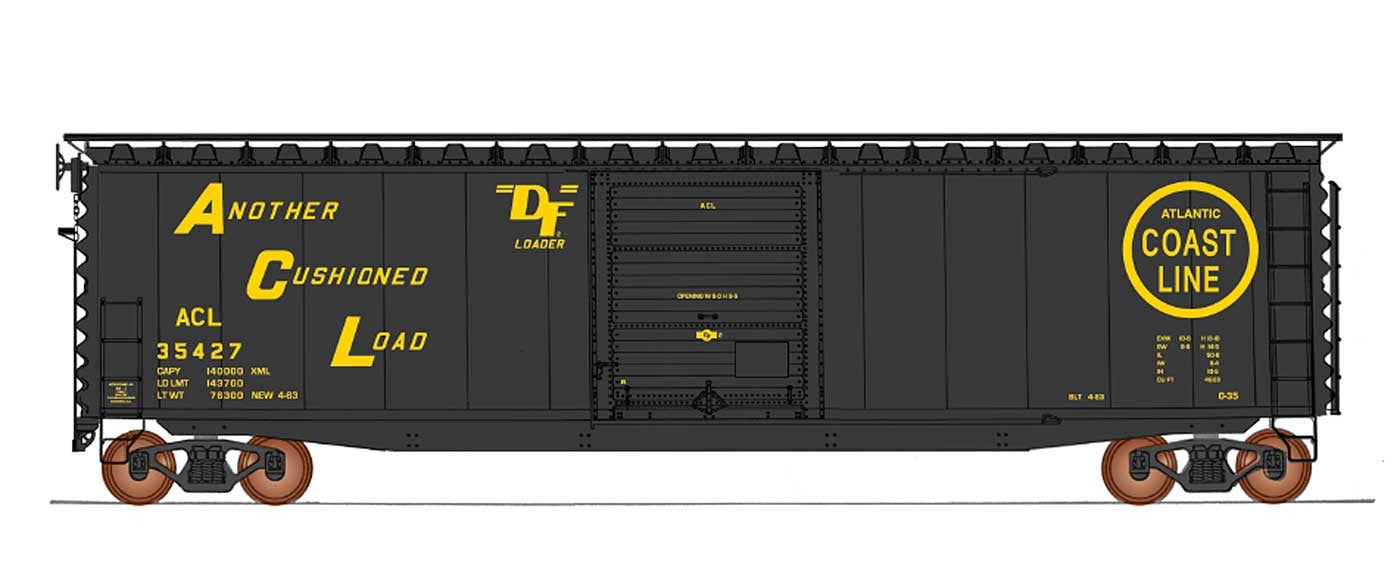 InterMountain 50' PS-1 Single Door Boxcars with Sliding Door and Cushi ...