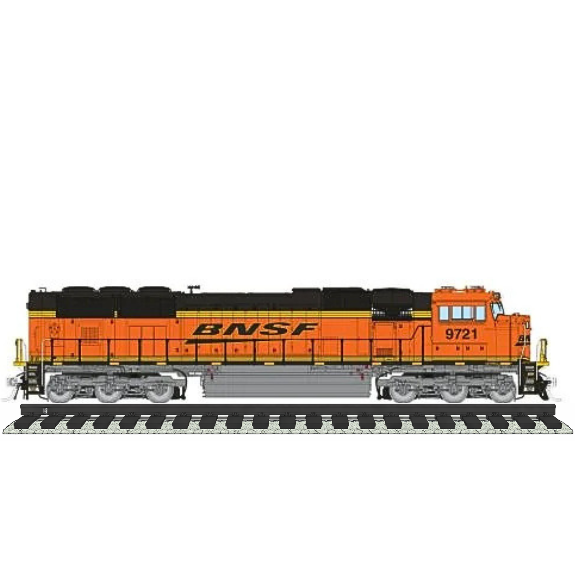 Rapido (1048516) | SD70MACe Rebuild | BNSF #9725 | H3 Swoosh Logo | DC ...