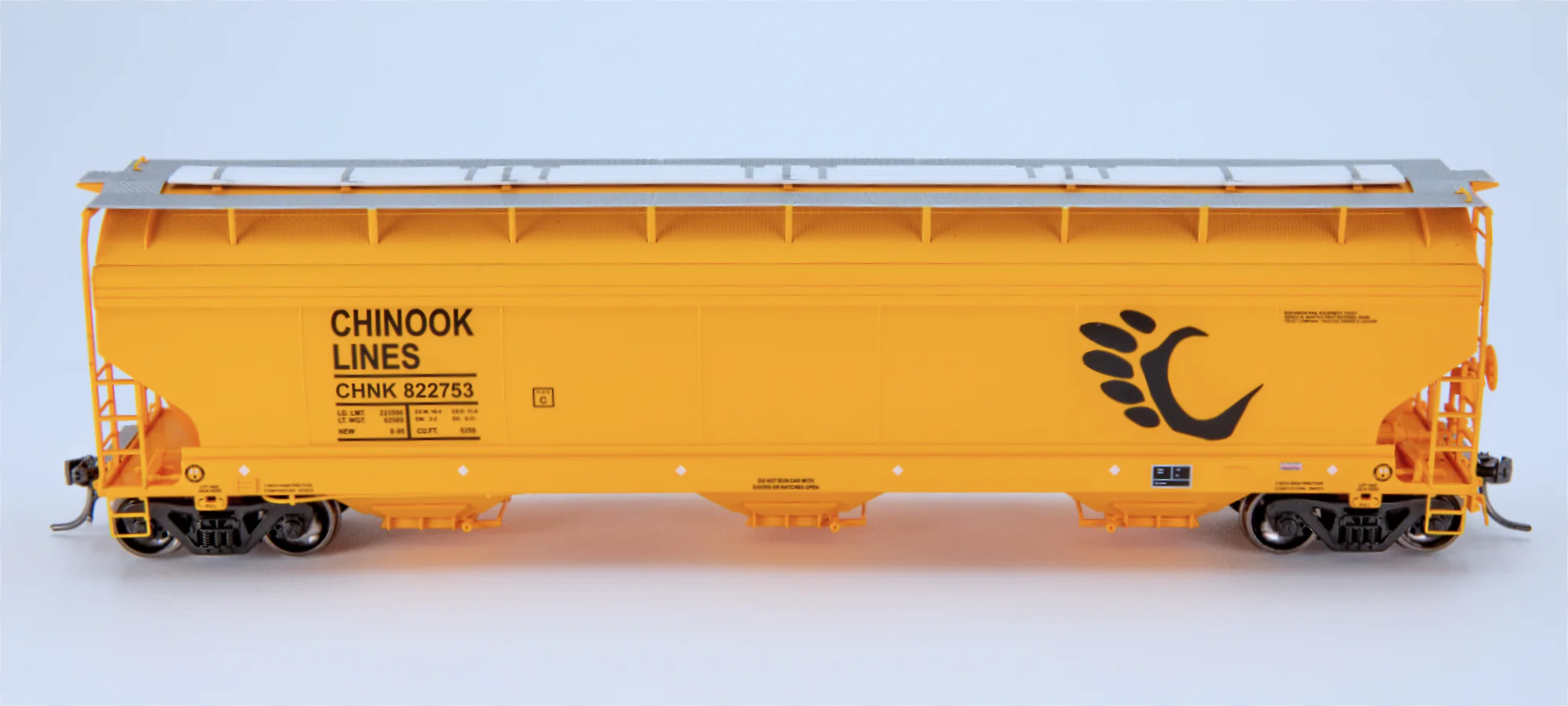 Home Shops Prairie Shadows 5250 Covered Hopper Car - Chinook Lines #82 ...