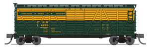 Broadway Limited 40′ Wood Stock Car, CNW 14707, Sheep Sounds, N Scale ...