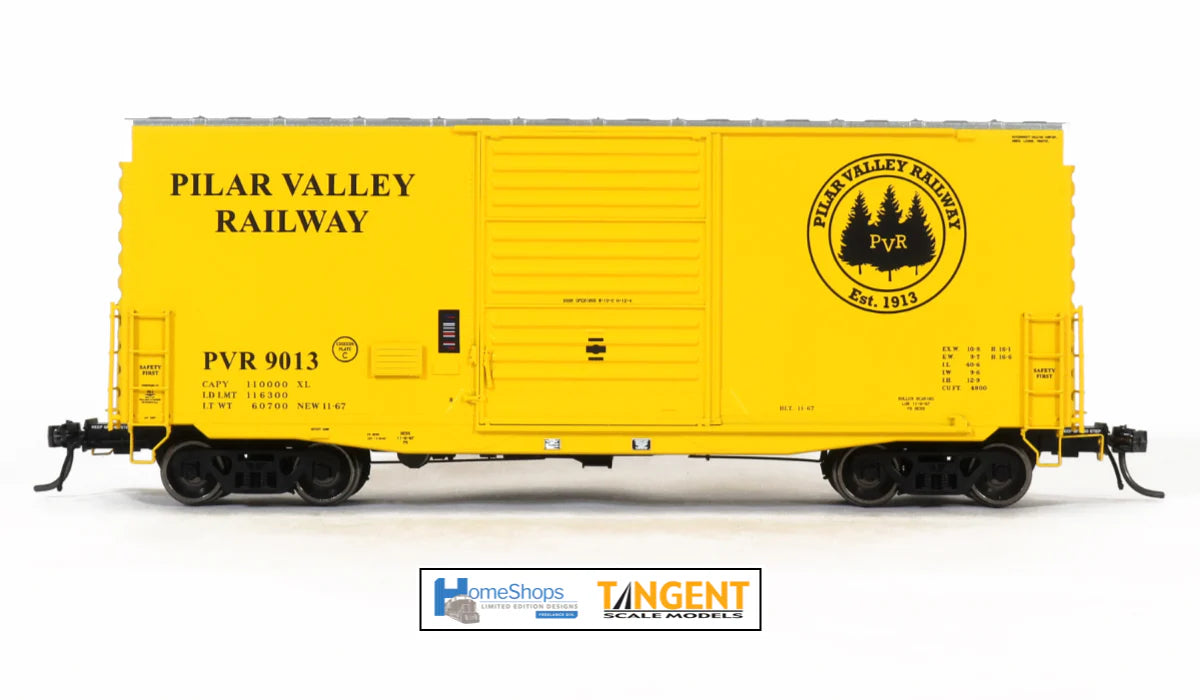 Home Shops Tangent PS 40' Mini Hy Cube Boxcar - Pilar Valley Railway ...