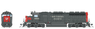 Broadway Limited EMD SD45, SP 8950, Bloody Nose, Paragon4 Sound/DC/DCC – Denver Model Trains