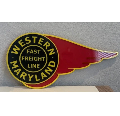 Western Maryland Fireball Sign – Denver Model Trains