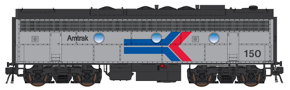 InterMountain EMD F7B Amtrak, Powered B Unit, DCC with LokSound, N Sca ...