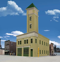 Walthers Cornerstone, Two-Bay Fire Station Kit, HO Scale – Denver Model ...